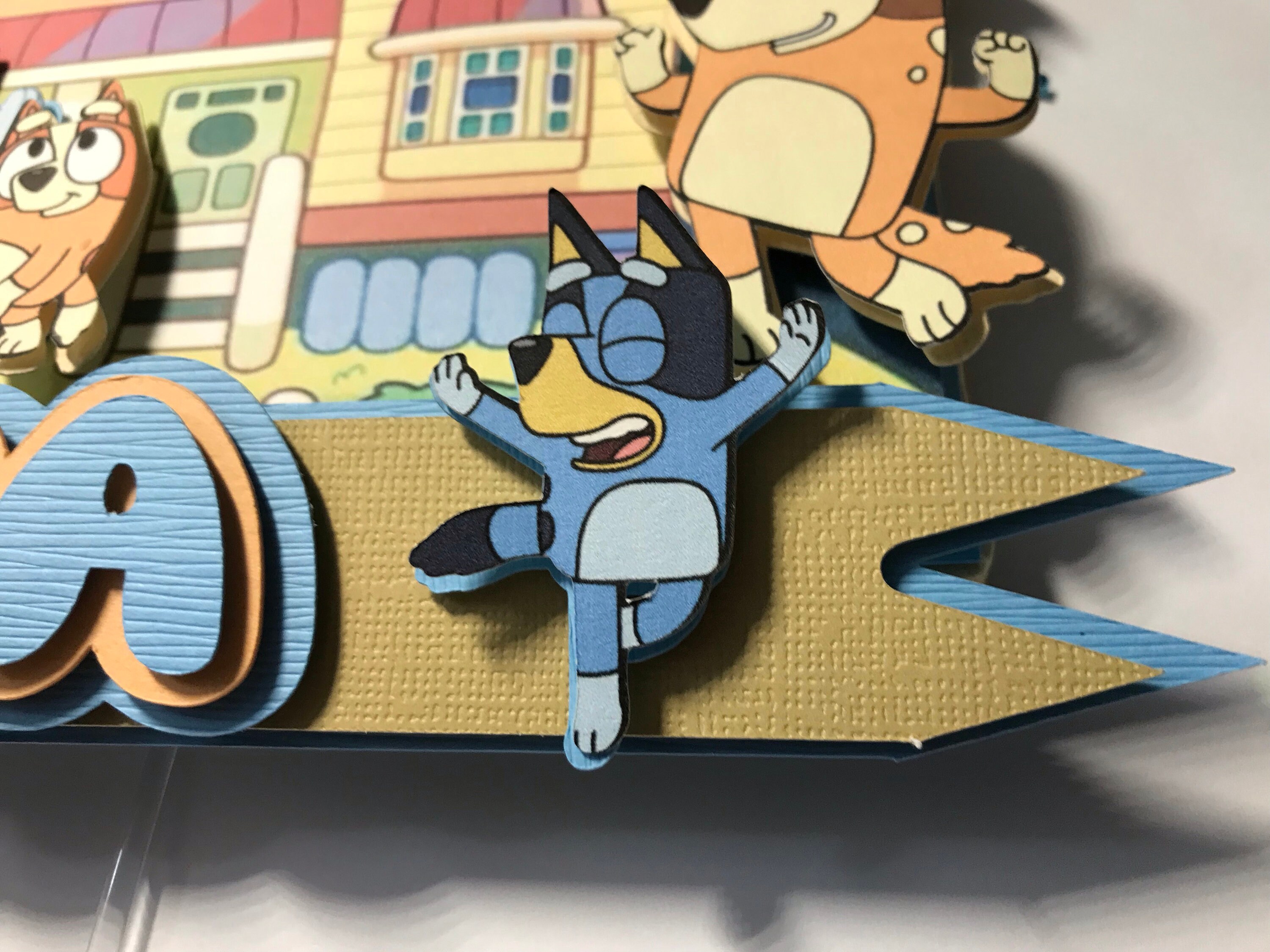 Bluey Inspired 3D Cake Topper Bluey Topper Bluey Theme Bluey Inspired ...
