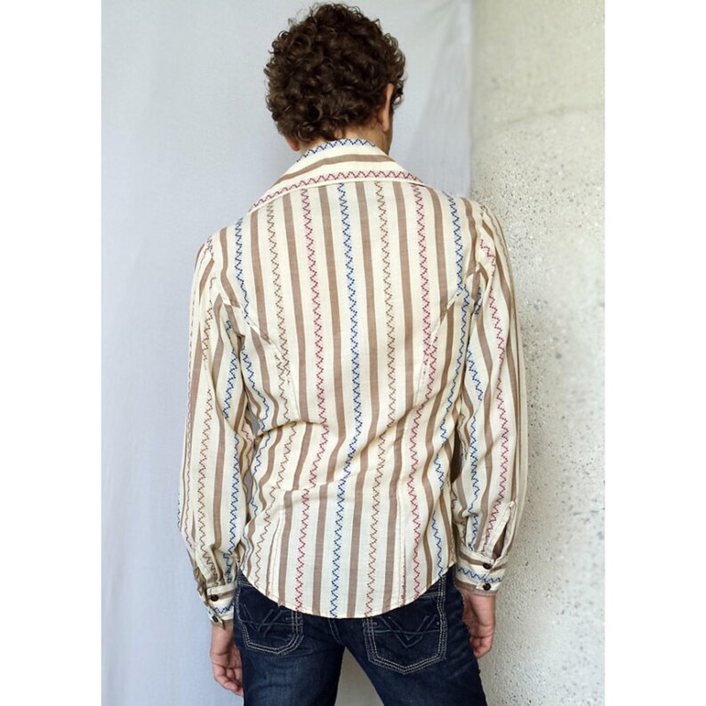 Handmade, Mens Woven, Vintage, Button Down, Size Med. - Etsy