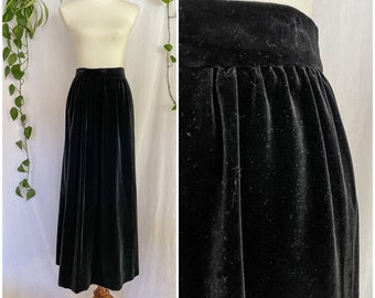 Velvet Maxi Skirt | Etsy