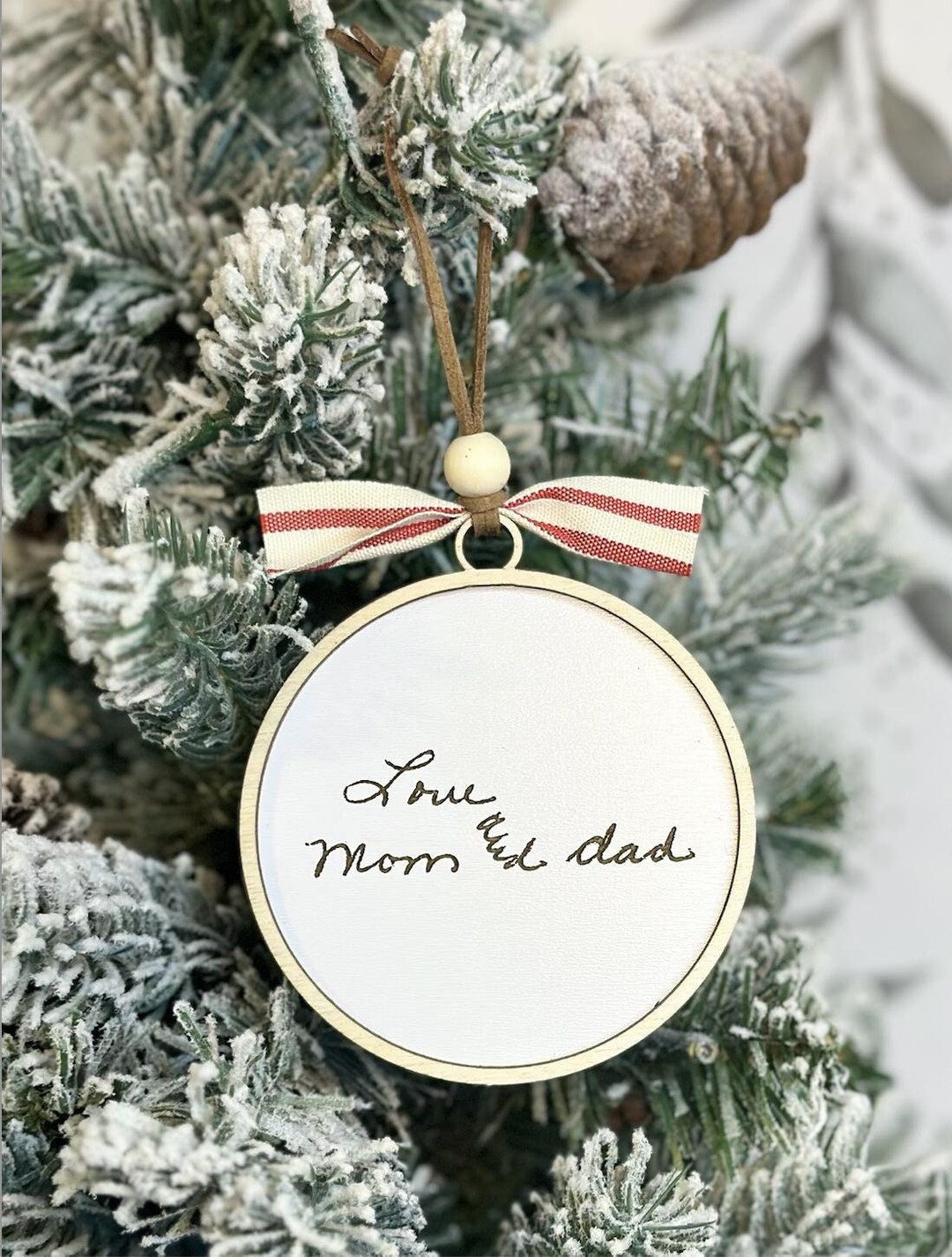 Handwriting Ornament, Custom Handwriting Gifts, Engraved Handwriting ...