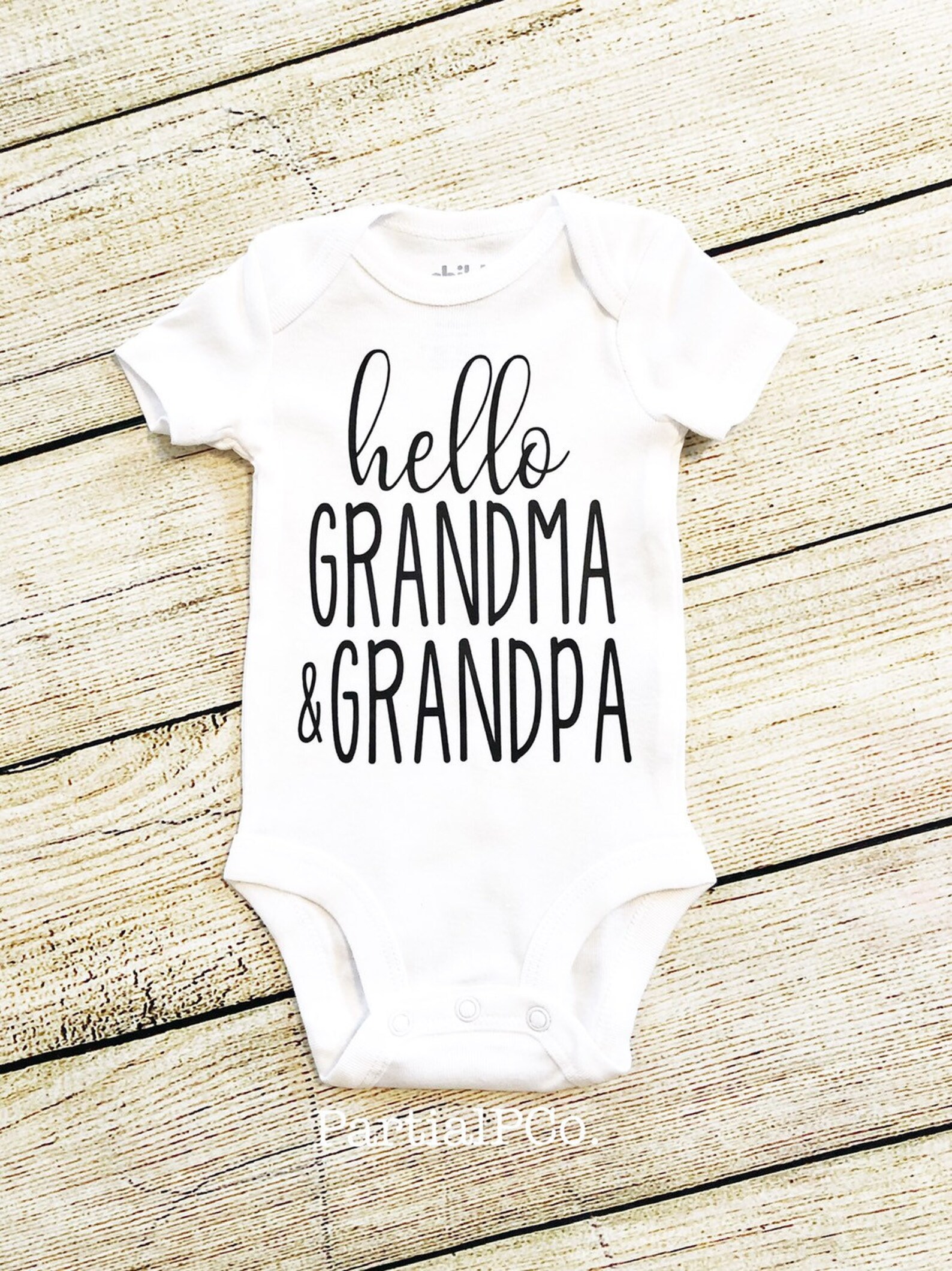 Hello Grandma and Grandpa Pregnancy Announcement New - Etsy