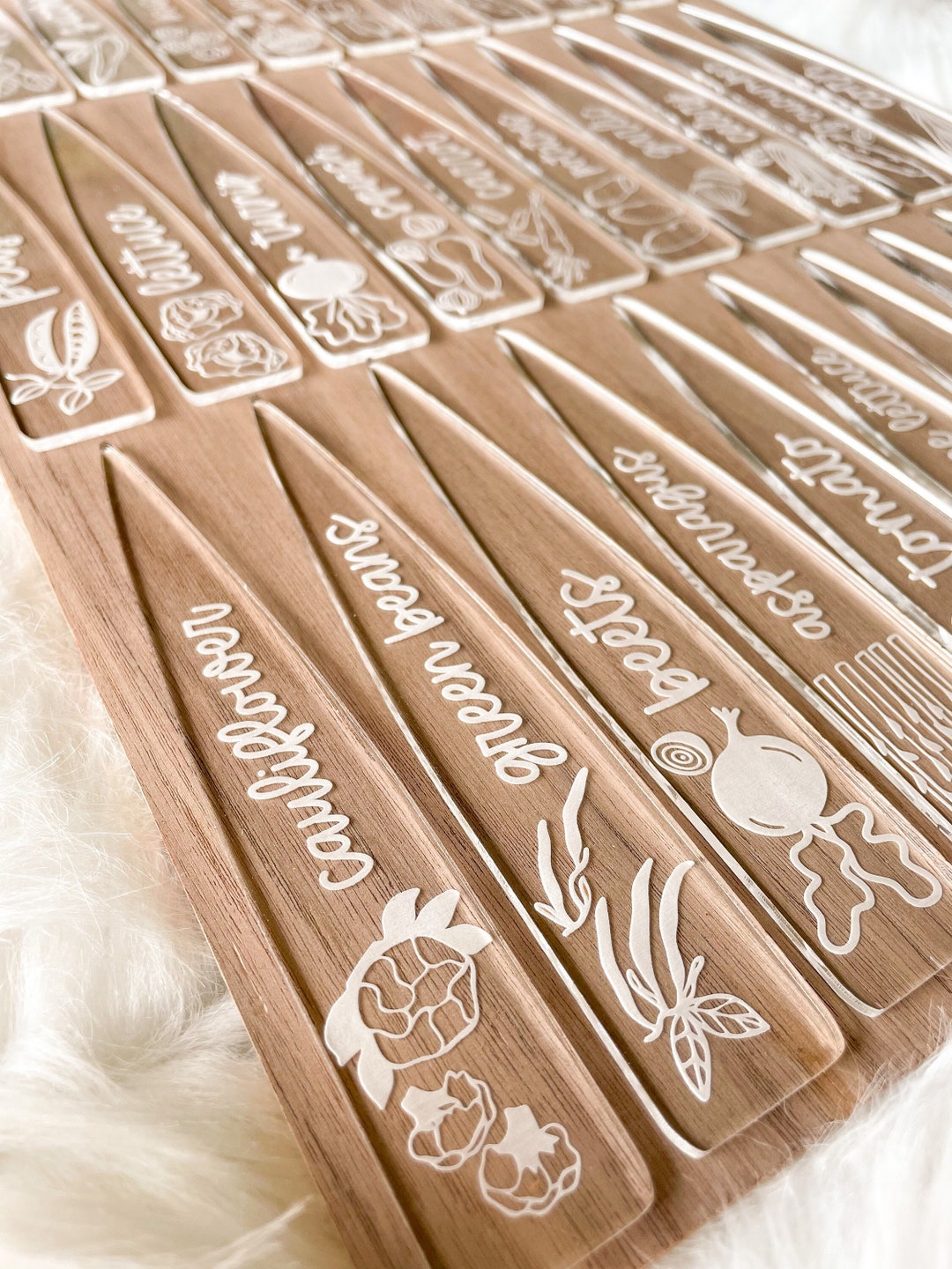 Vegetable Stakes, Veggie Garden Markers, Custom Plant Markers, Plant ...