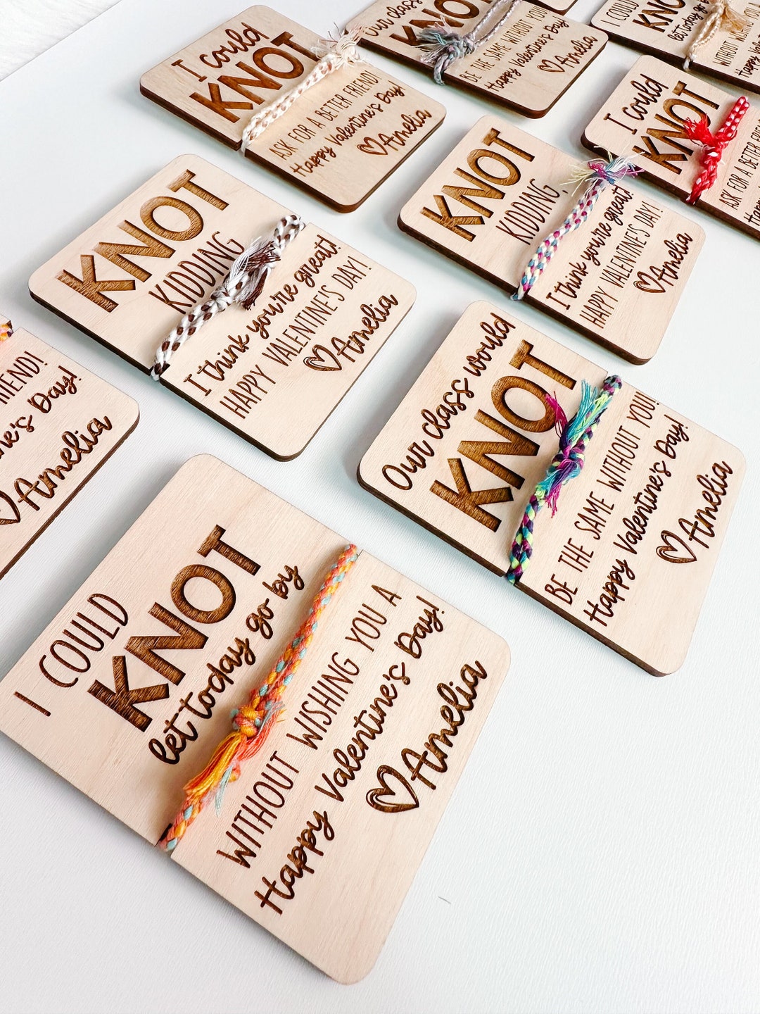 Friendship Bracelet Valentines, Candy Free Valentines, Valentines for ...