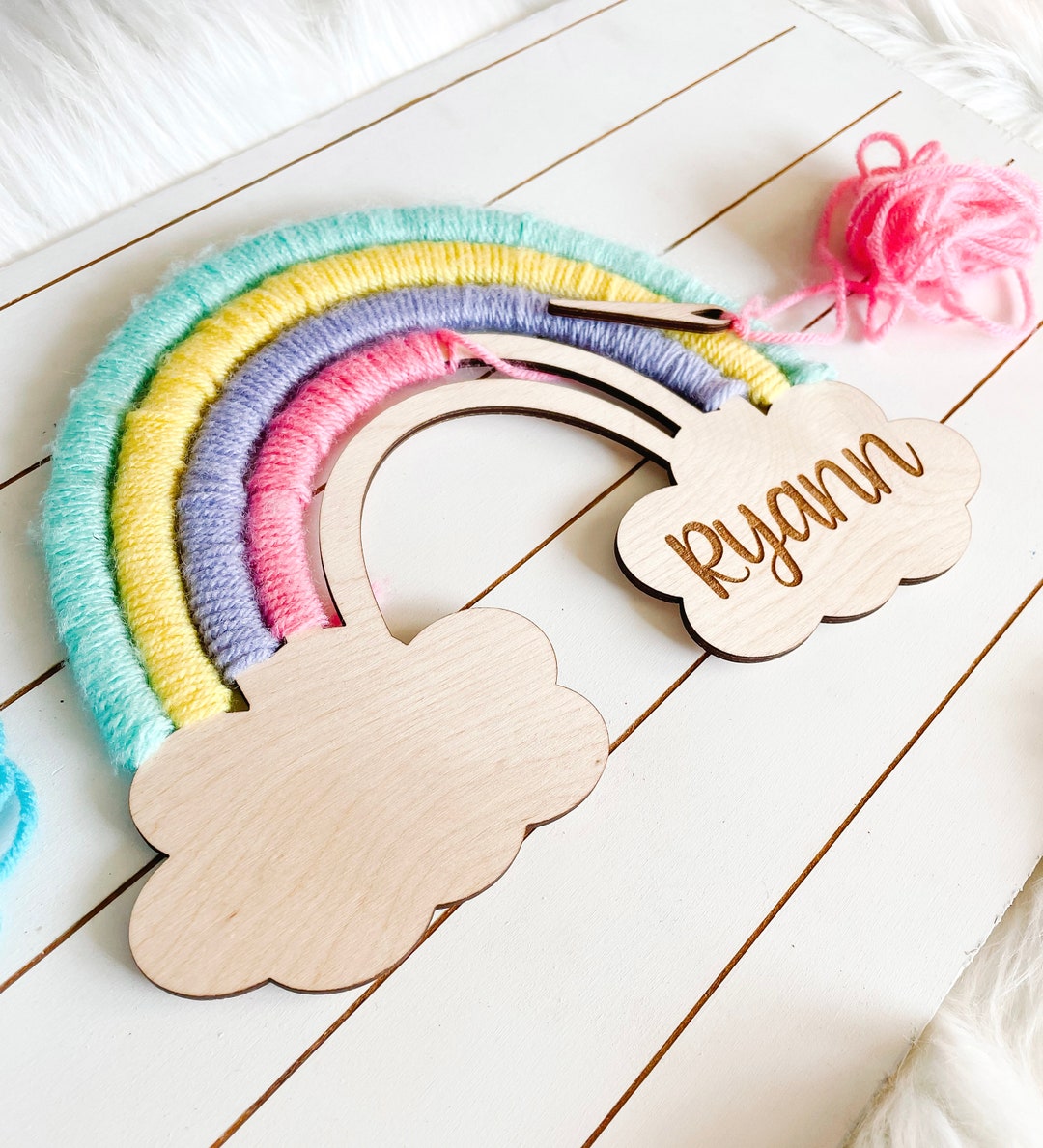 Rainbow Craft Kit, DIY Kit for Kids, Personalized Craft for Kids, Girl ...