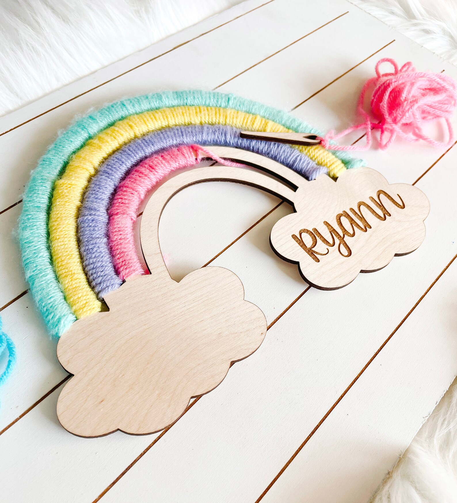 Rainbow Craft Kit, DIY Kit for Kids, Personalized Craft for Kids, Girl ...