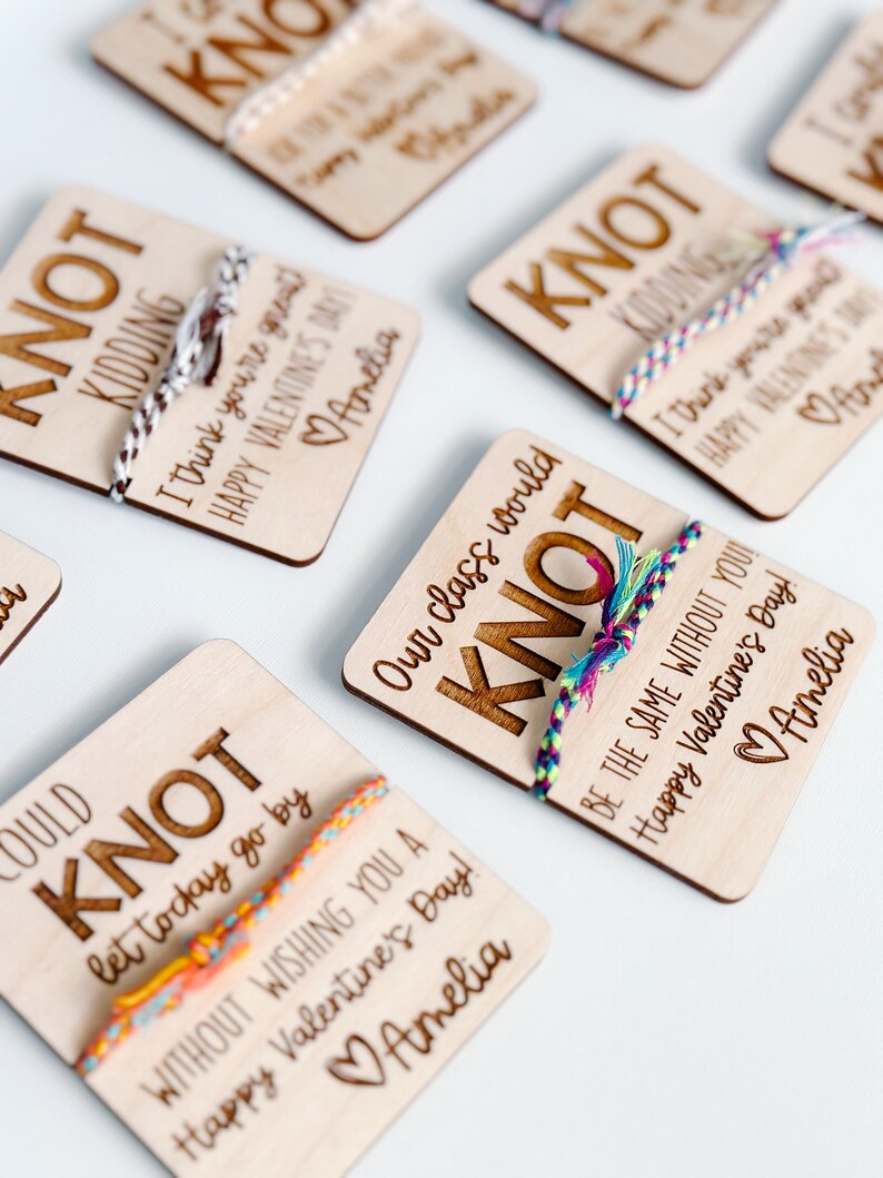 Friendship Bracelet Valentines, Candy Free Valentines, Valentines for ...