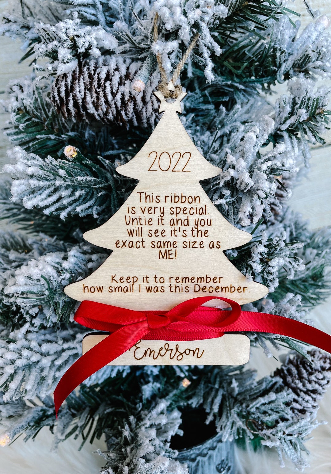 Child Height Keepsake Ornament, Look How I've Grown Ornament, Christmas ...