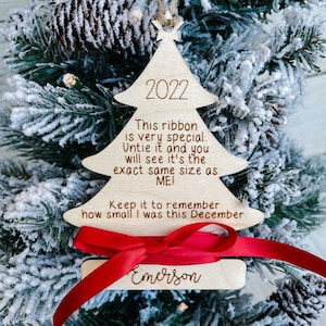 Child Height Keepsake Ornament, Look How I've Grown Ornament, Christmas ...