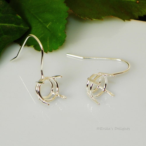 Round Engraved Shank 4mm 7mm Sterling Silver Pre-notched - Etsy