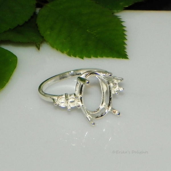 Silver Ring Settings - Etsy