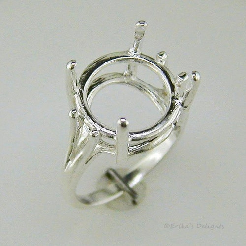 Round Filigree 5mm 10mm Sterling Silver Pre-notched RING - Etsy