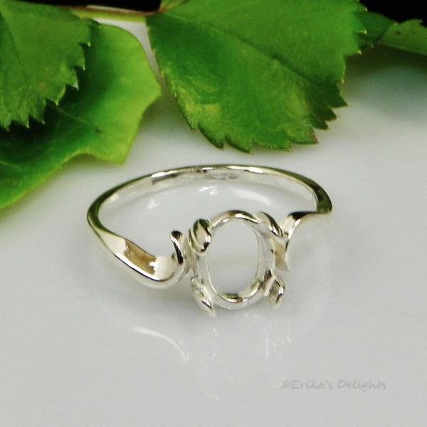 Silver Ring Settings - Etsy