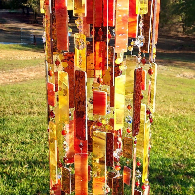 Glass Wind Chime - Etsy