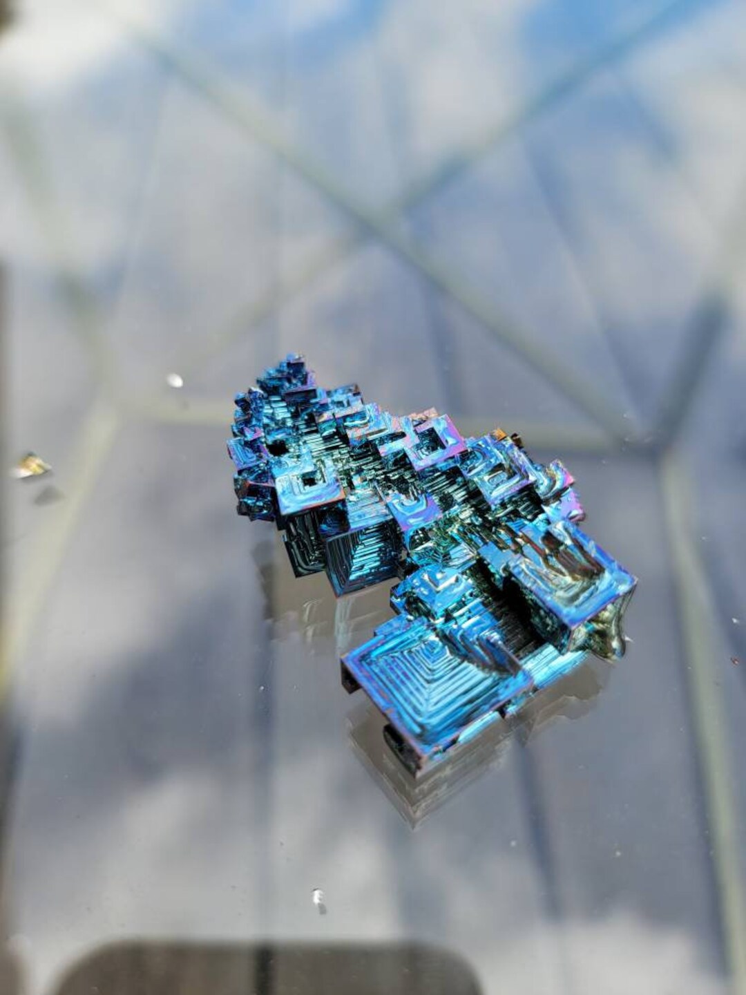 Unique Blue Bismuth Crystal - Etsy