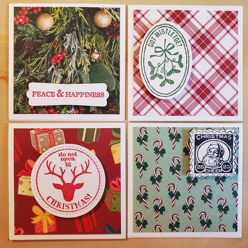 TINY Cards-christmas Mix 3x3 Mini Cards/mini Notes/small - Etsy