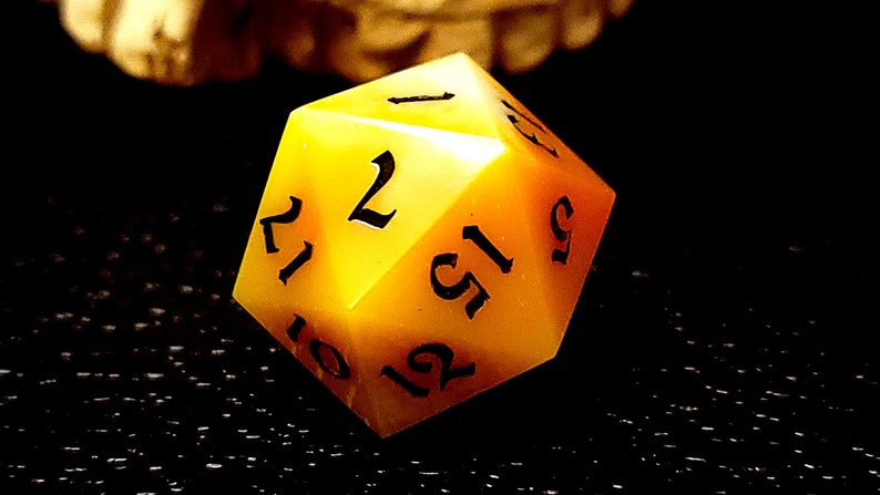 Candy Corn Halloween Dice, Themed Dice for Role Playing Games, Sharp ...