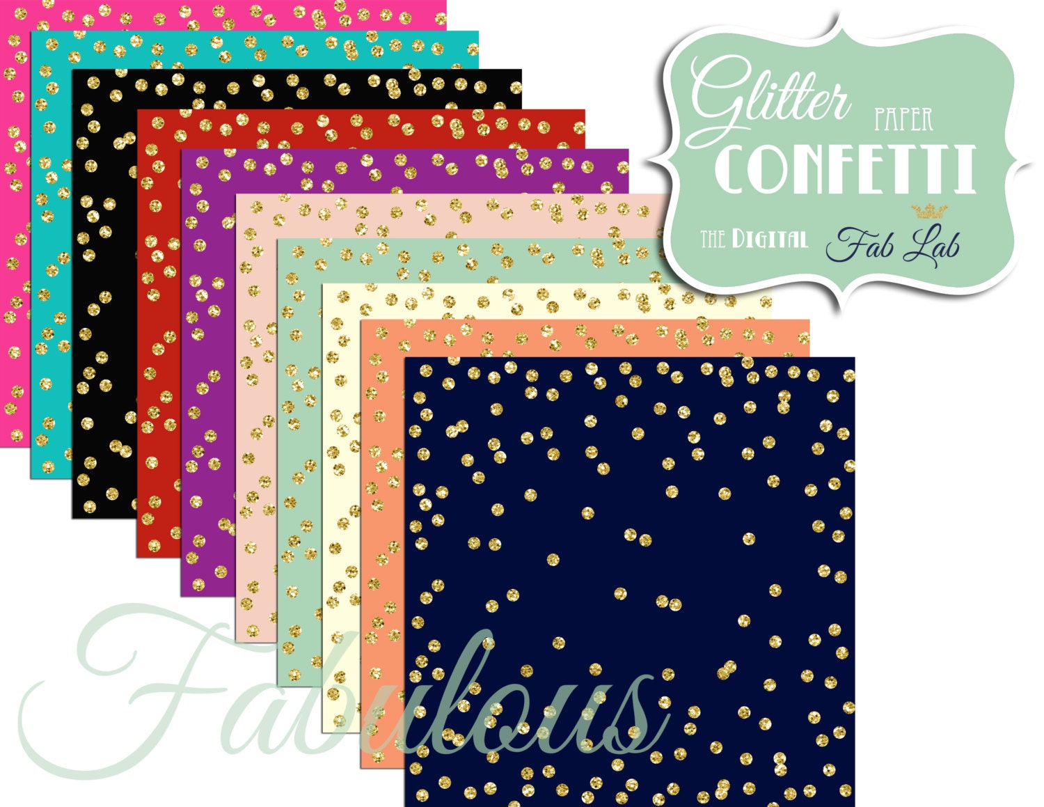 Gold Confetti Paper, Sparkling,glitter, Digital Paper, 12x12, Scrapbook ...