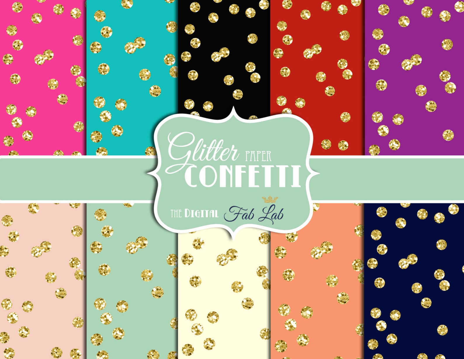 Gold Confetti Paper, Sparkling,glitter, Digital Paper, 12x12, Scrapbook ...