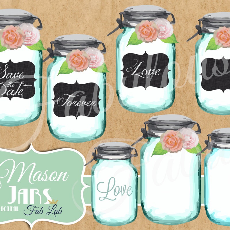 Digital Mason Jar - Etsy