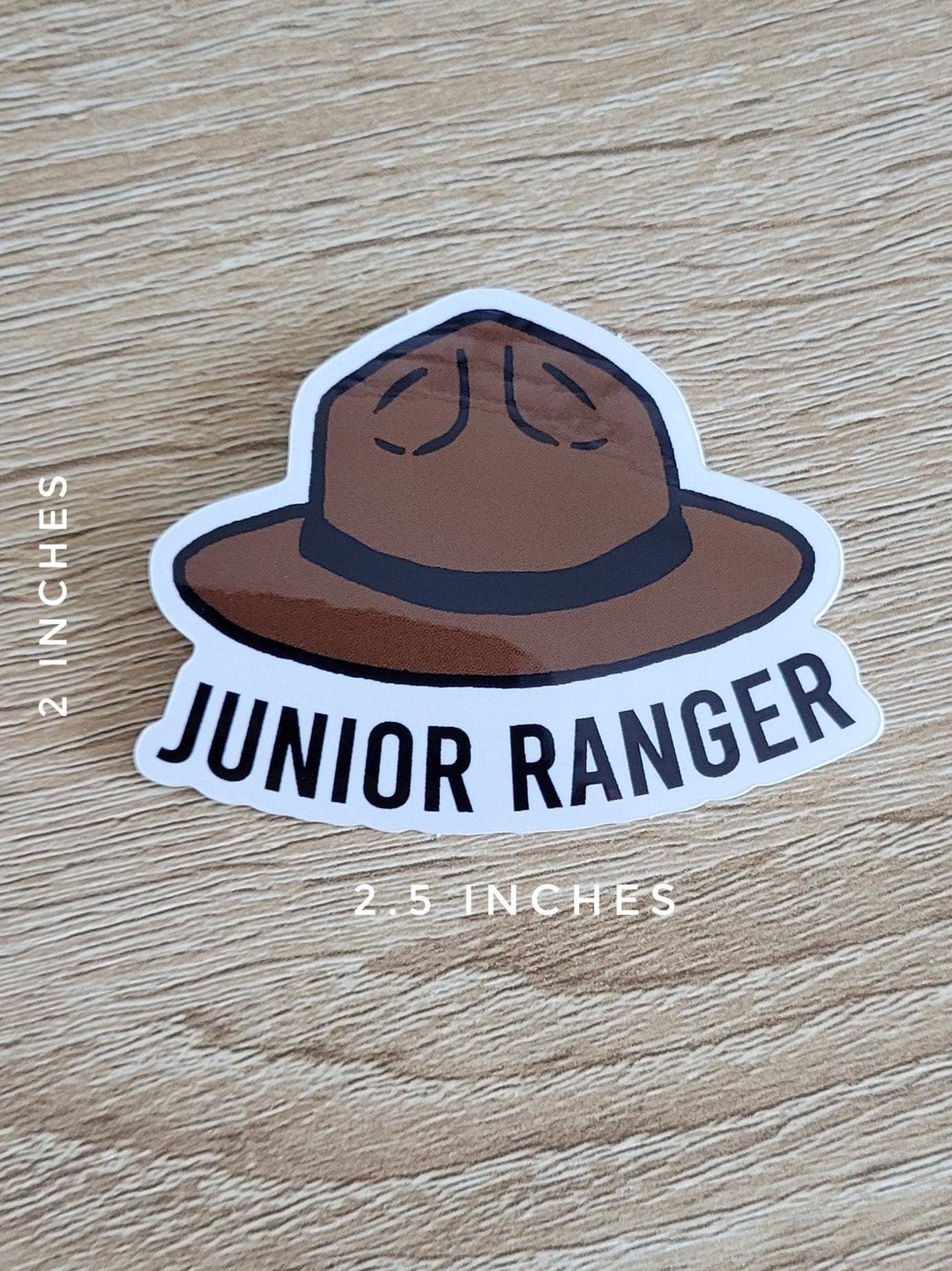 Junior Ranger Hat Sticker 2.5" by 2" | Outdoors, Camping, Hiking Gifts ...