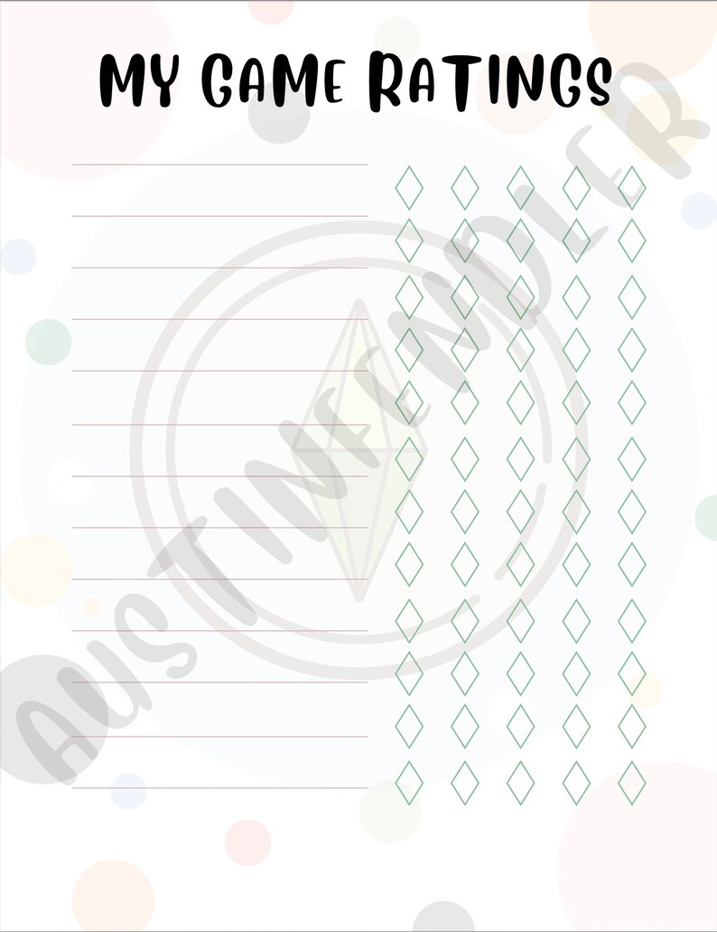 My Plumbob Planner (digital Planner) - Etsy