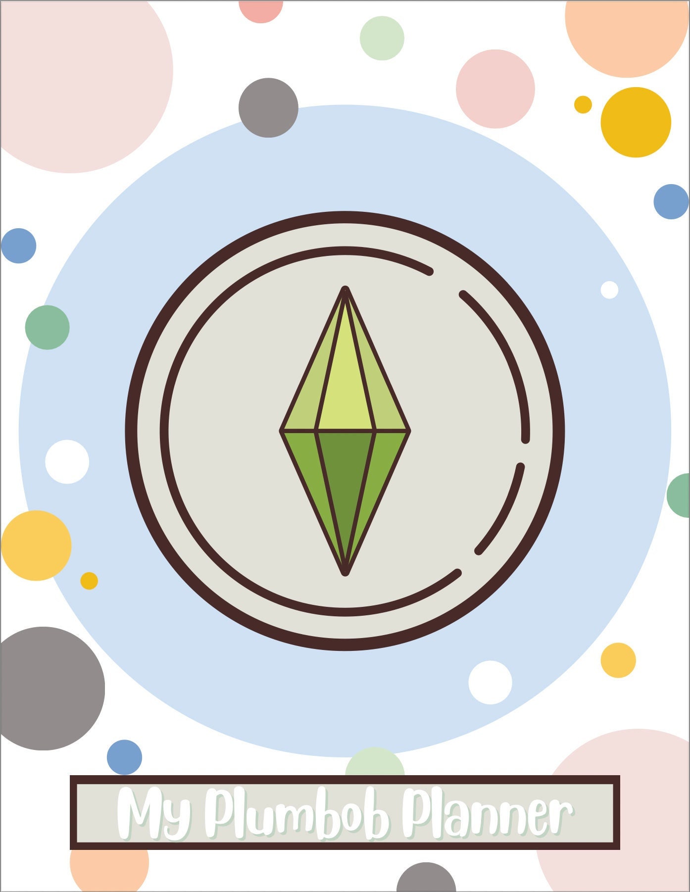 My Plumbob Planner (digital Planner) - Etsy