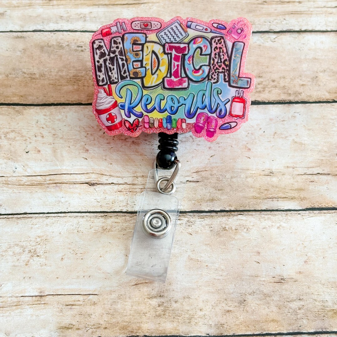 Medical Records Badge Reel - Etsy