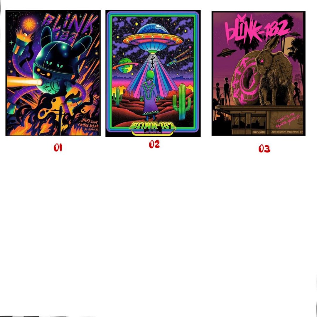 Custom Blink 182 Tour July 2024 Poster, Tour Poster, Home Decor - Etsy