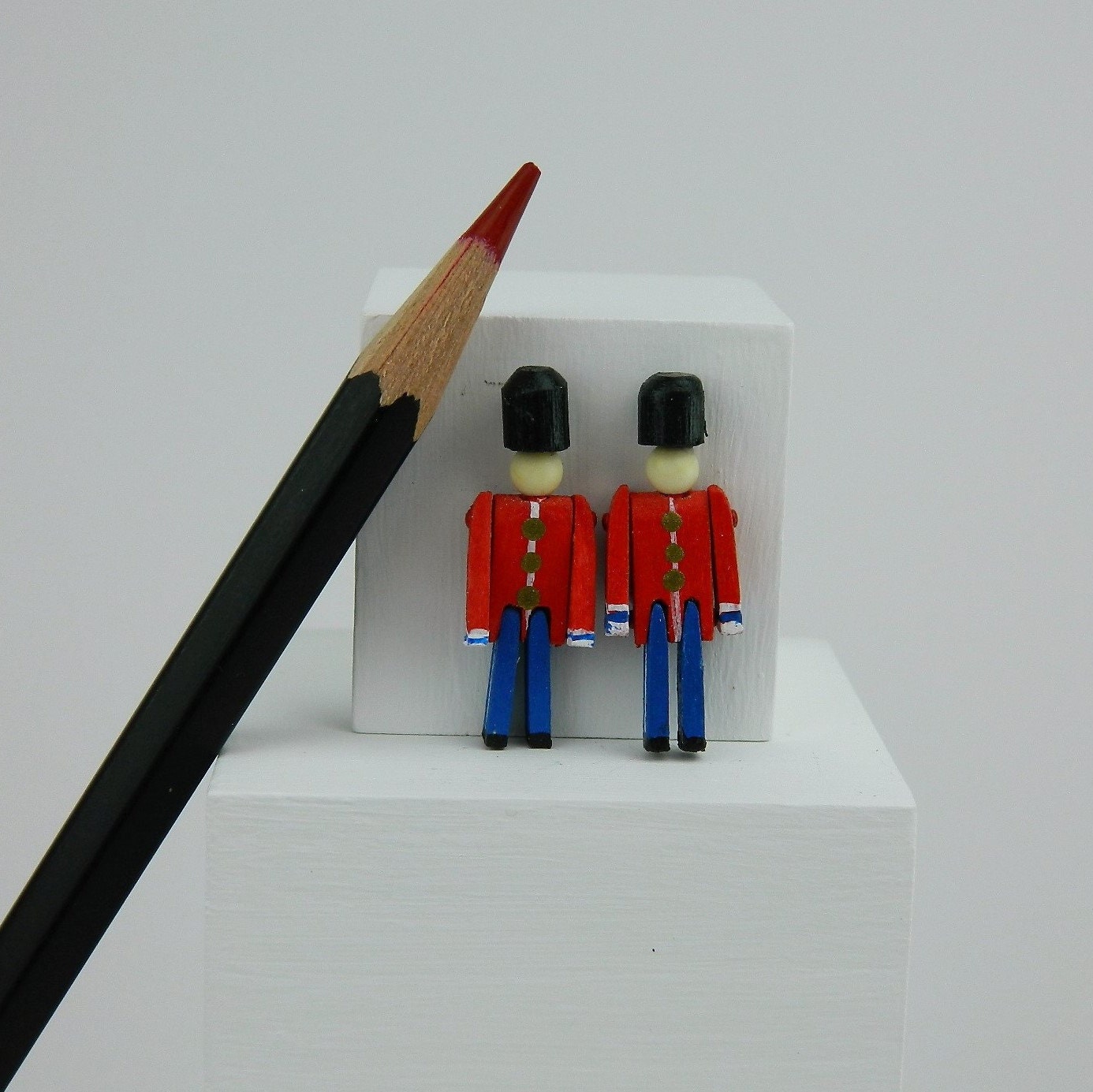 Dollhouse Miniature Wooden Toy Soldiers Handcrafted Miniature - Etsy