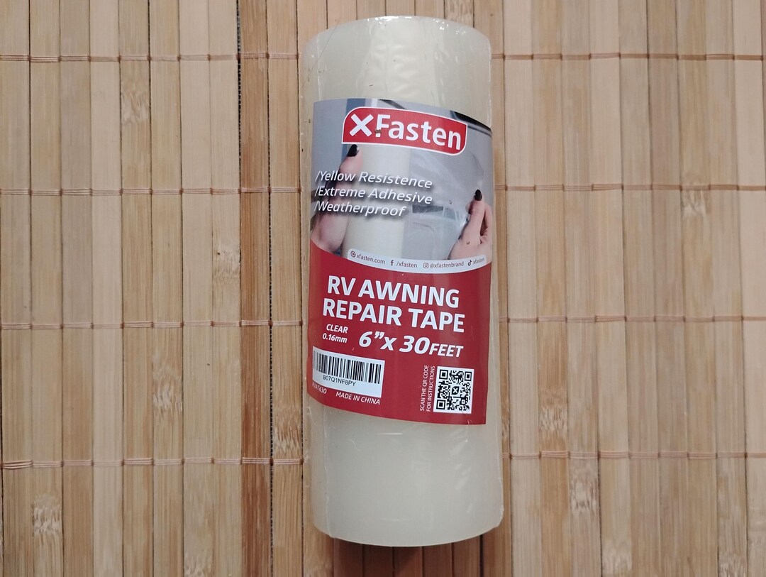 RV Awning Rip Repair Tape, Waterproof Rip Stop Patch for Vinyl, RV ...