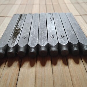 1/8", 0.3cm Punctuation Mark Punch Set, Hardened Carbon Steel, for ...