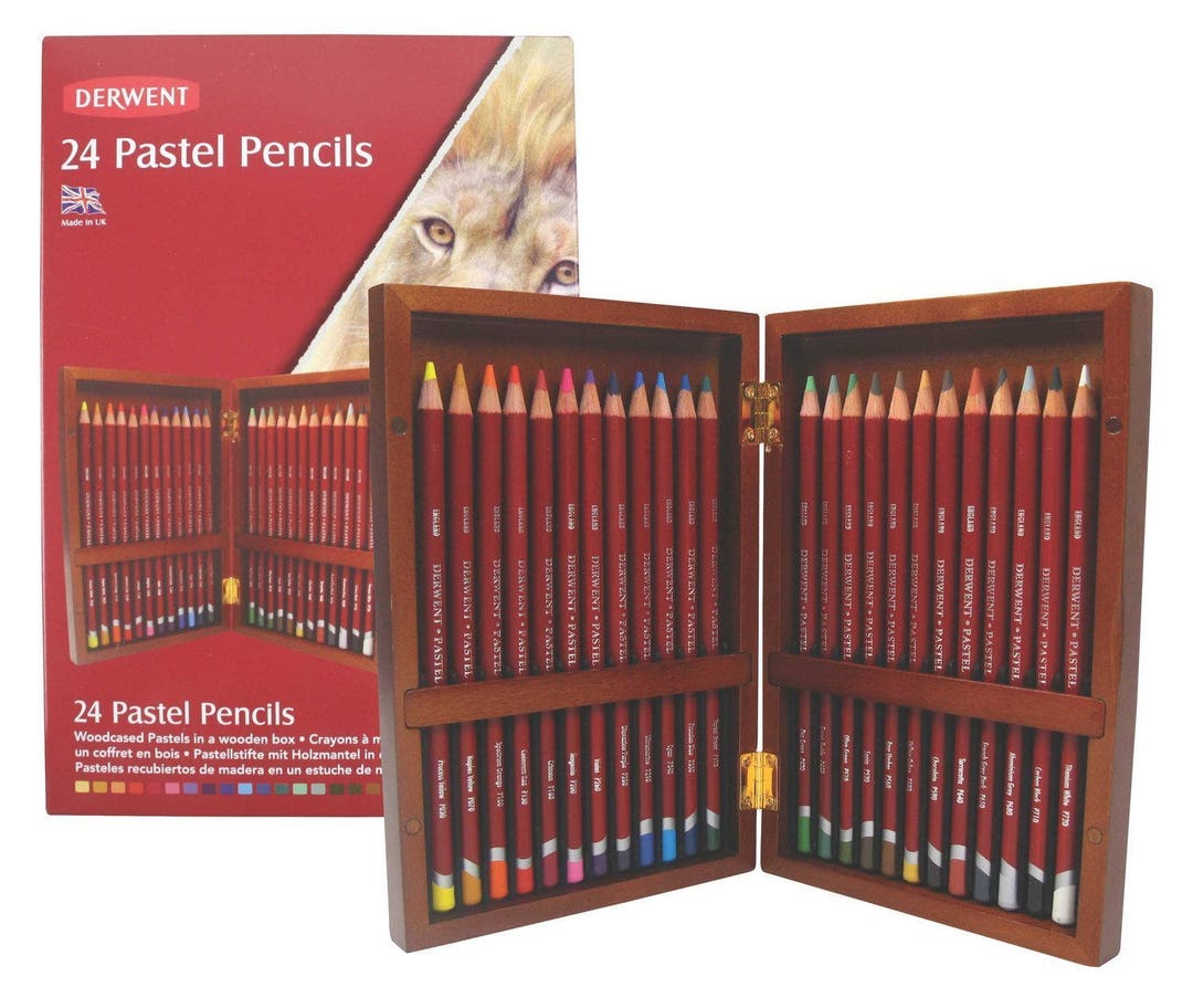 Derwent Pastel Drawing Pencils, 4mm Core; 24 Count. Drawing, Manga ...