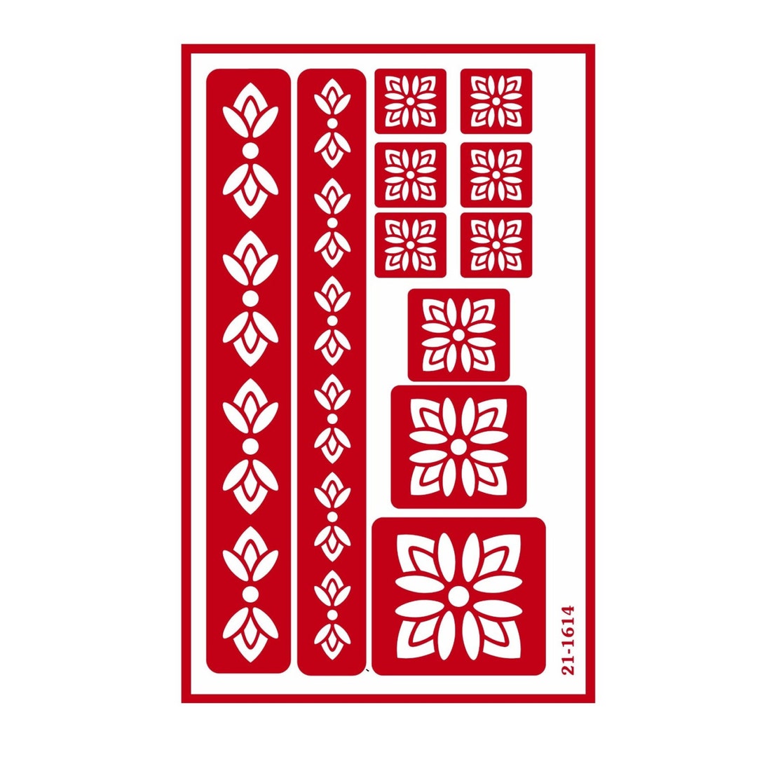 Accents Template Stencil, Lettering Guide; Glass Etching, Greeting ...