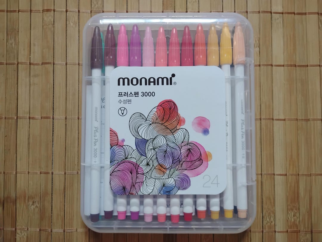 Monami Plus Pen 3000 Pens, Markers, 0.4mm Fine Point, Felt Tip, Drawing ...