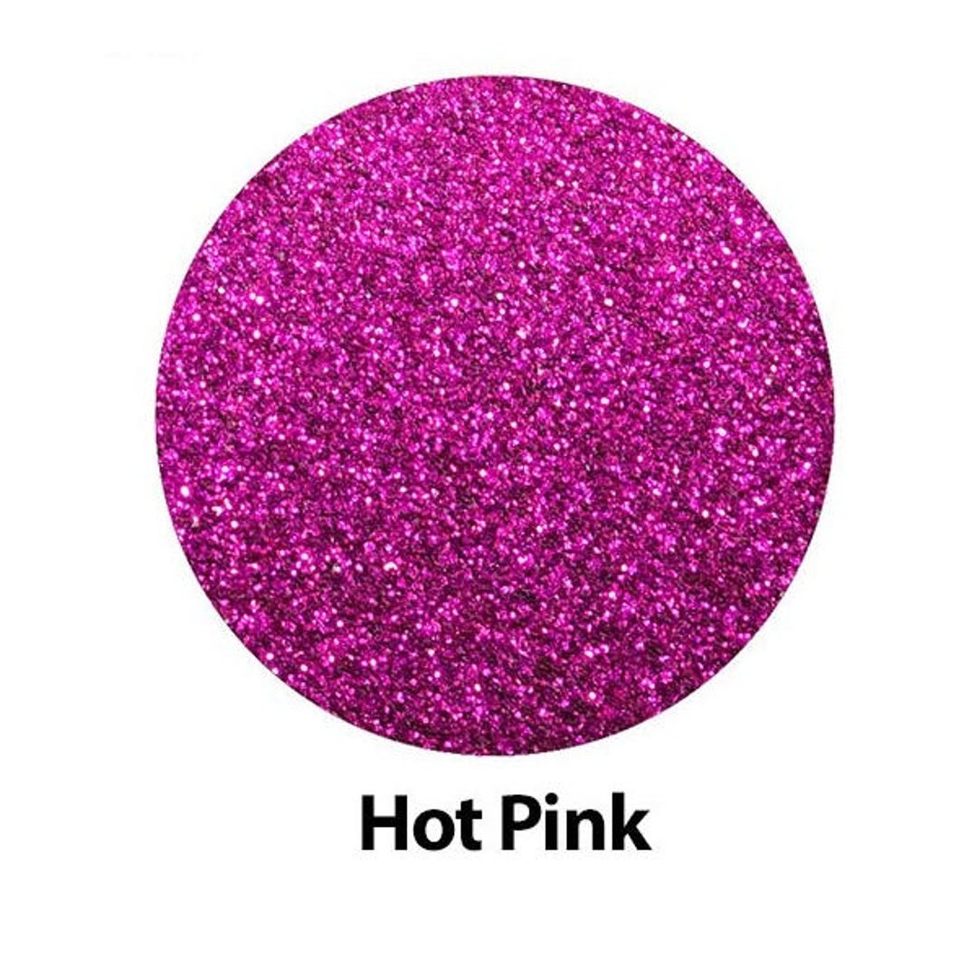 Hot Pink High Glitter HTV Iron on Heat Transfer Vinyl for Most Fabrics ...