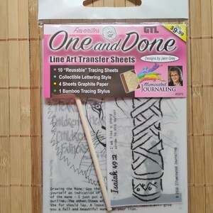 Line Art Trace and Transfer Sheets, Template Reusable Line Art ...