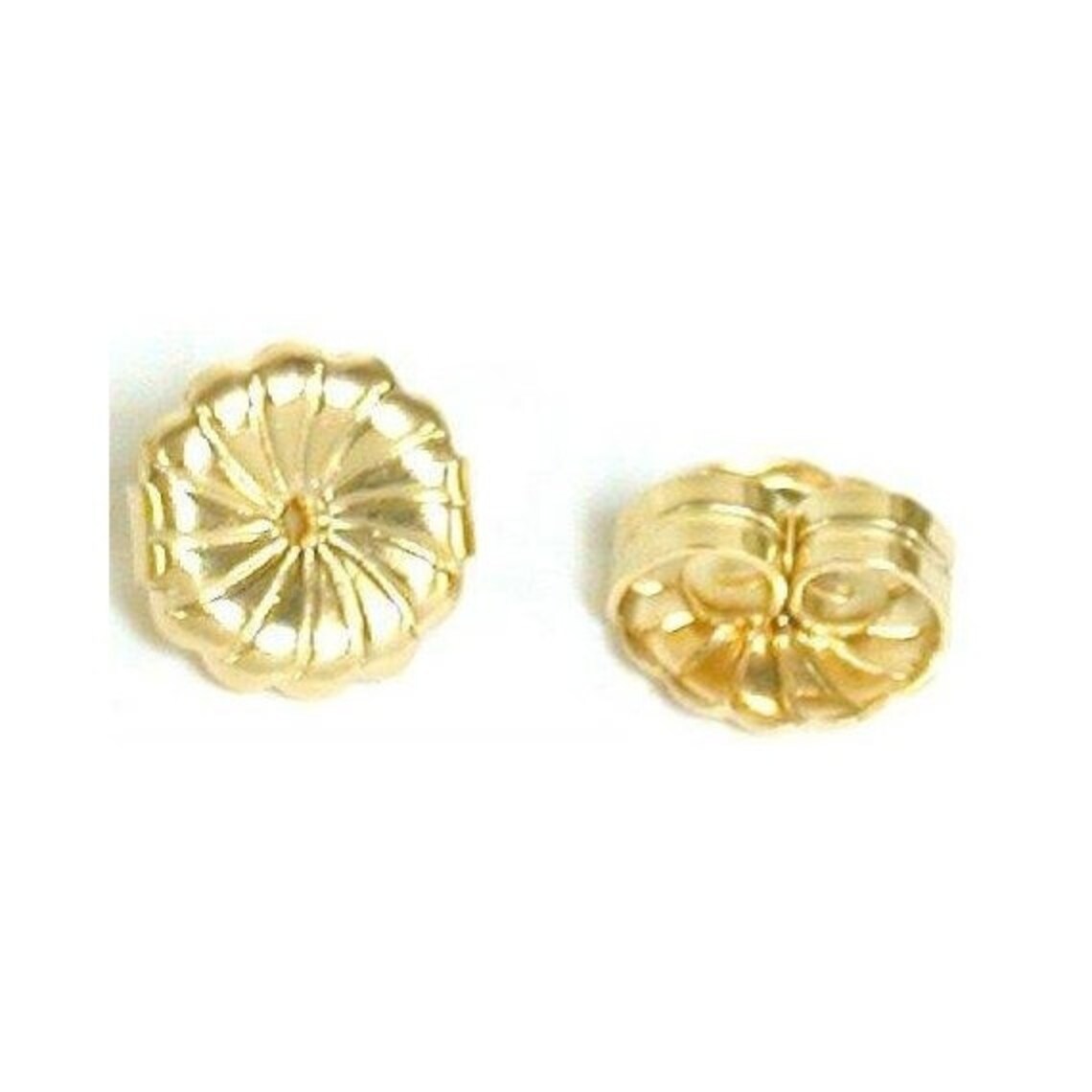 14K Yellow Gold Daisy Tension Earring Backs Ear Post Nuts 4 - Etsy