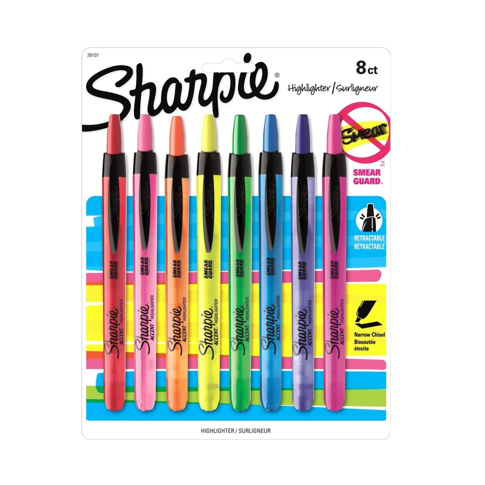 Sharpie Accent Retractable Highlighters Assorted Colors Fine | Etsy