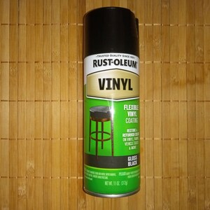 Rust-oleum Black Vinyl Paint Aerosol Spray; Flexible Vinyl Coating ...