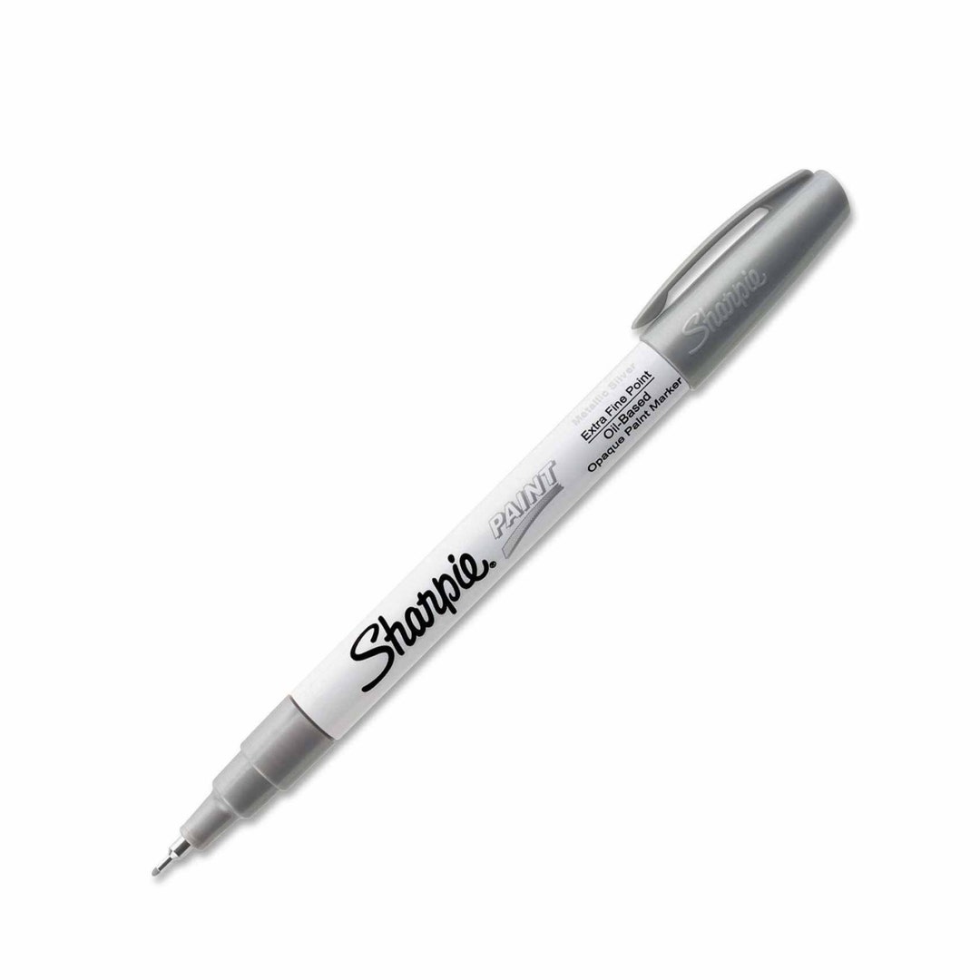 Silver Sharpie Paint Marker; Sharpie Oil Based Marker, Extra Fine Tip ...