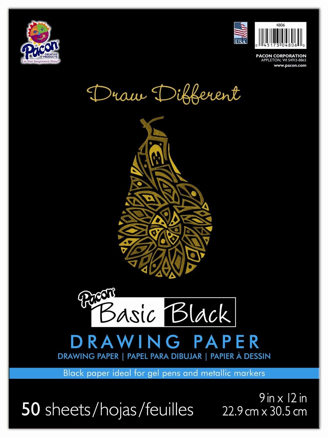 Black Drawing Paper, Free Hand Coloring Paper, 50 Sheets, 9x12 - Etsy