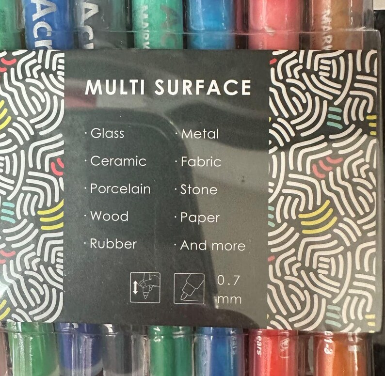 28 Color Acrylic Paint Marker Set, Premium Water-based Paint Pens ...