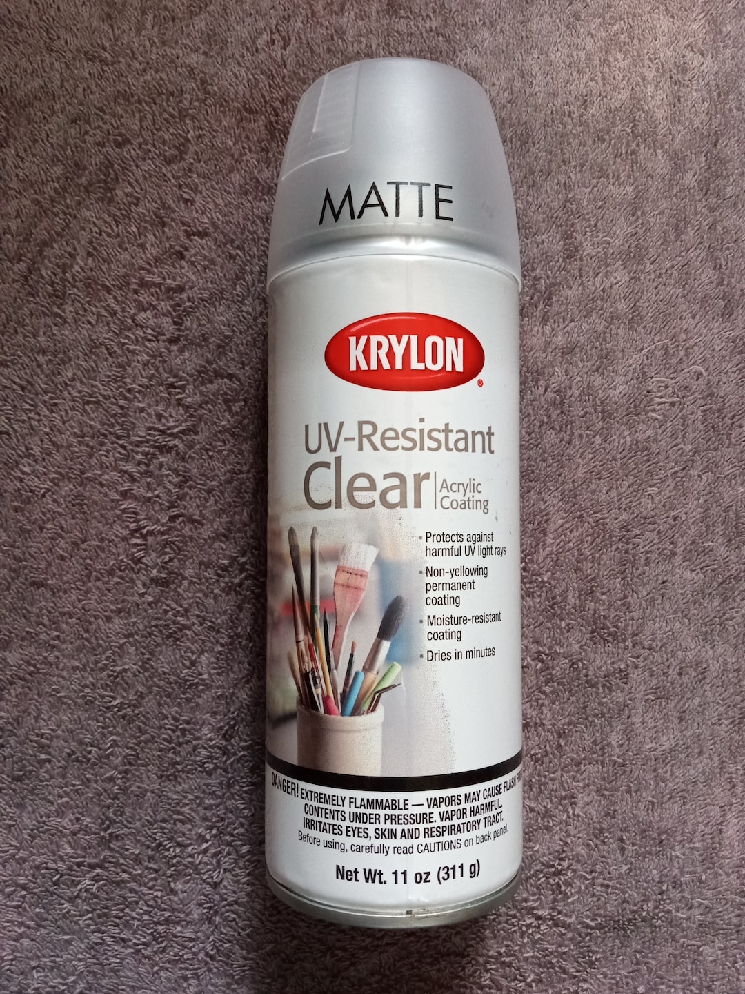 Krylon Uv-resistant Clear Matte Coating Varnish Sealant; Krylon UV ...