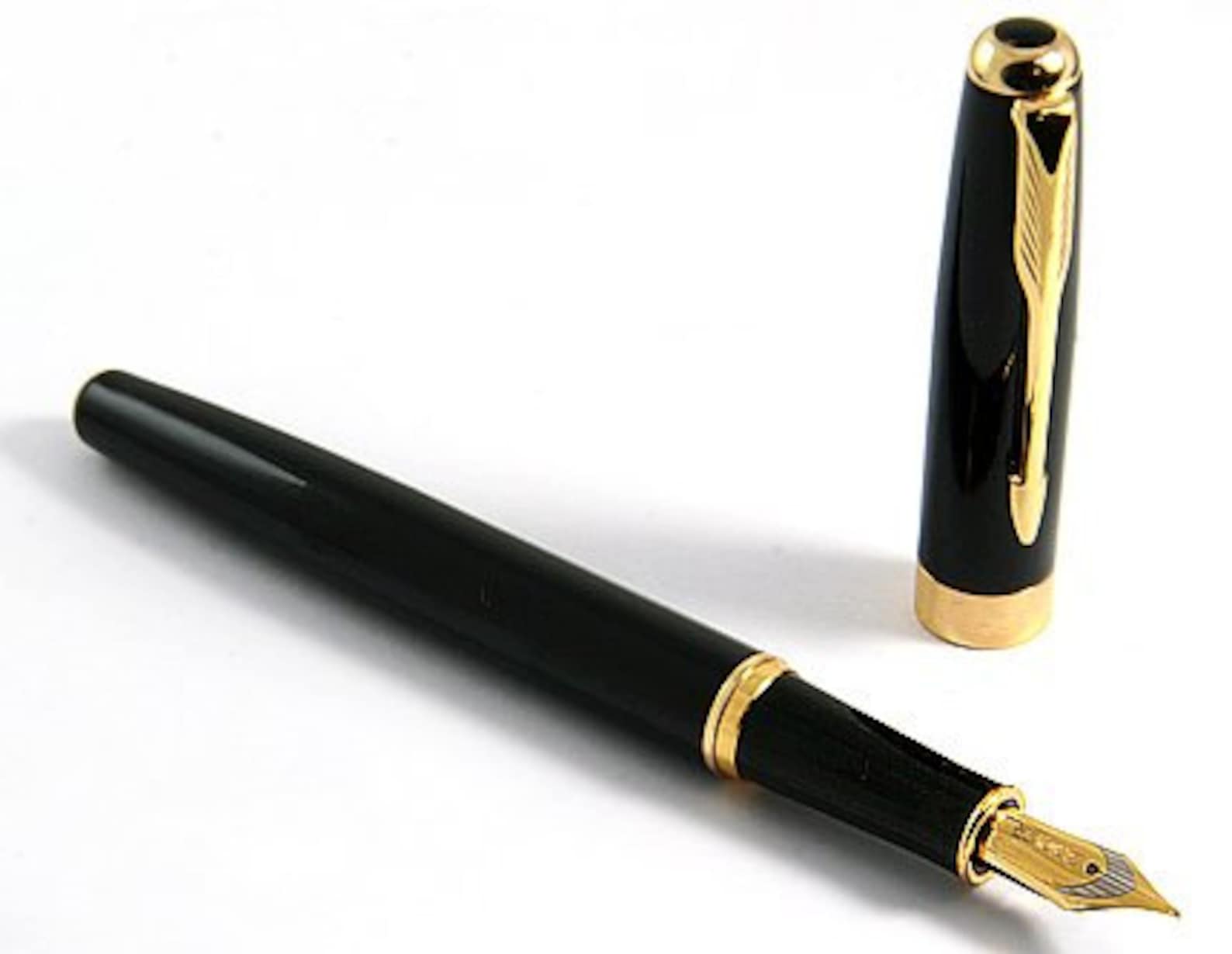 Le Stylo à Encre Fountain Pen 14K Gold Nib Black Fountain - Etsy