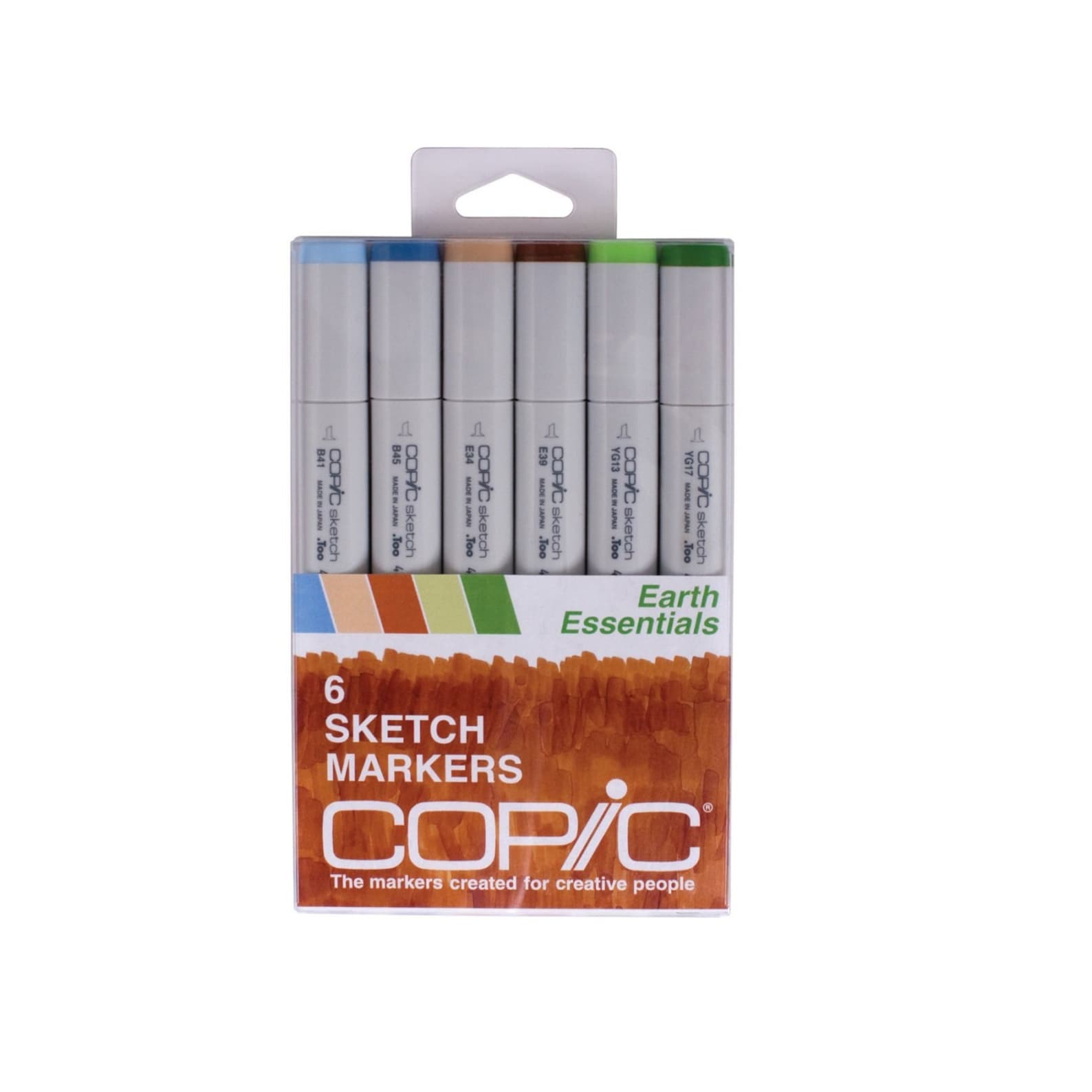 Copic Earth Essentials Markers; Copic Sketch Set of 6 Pens - Etsy