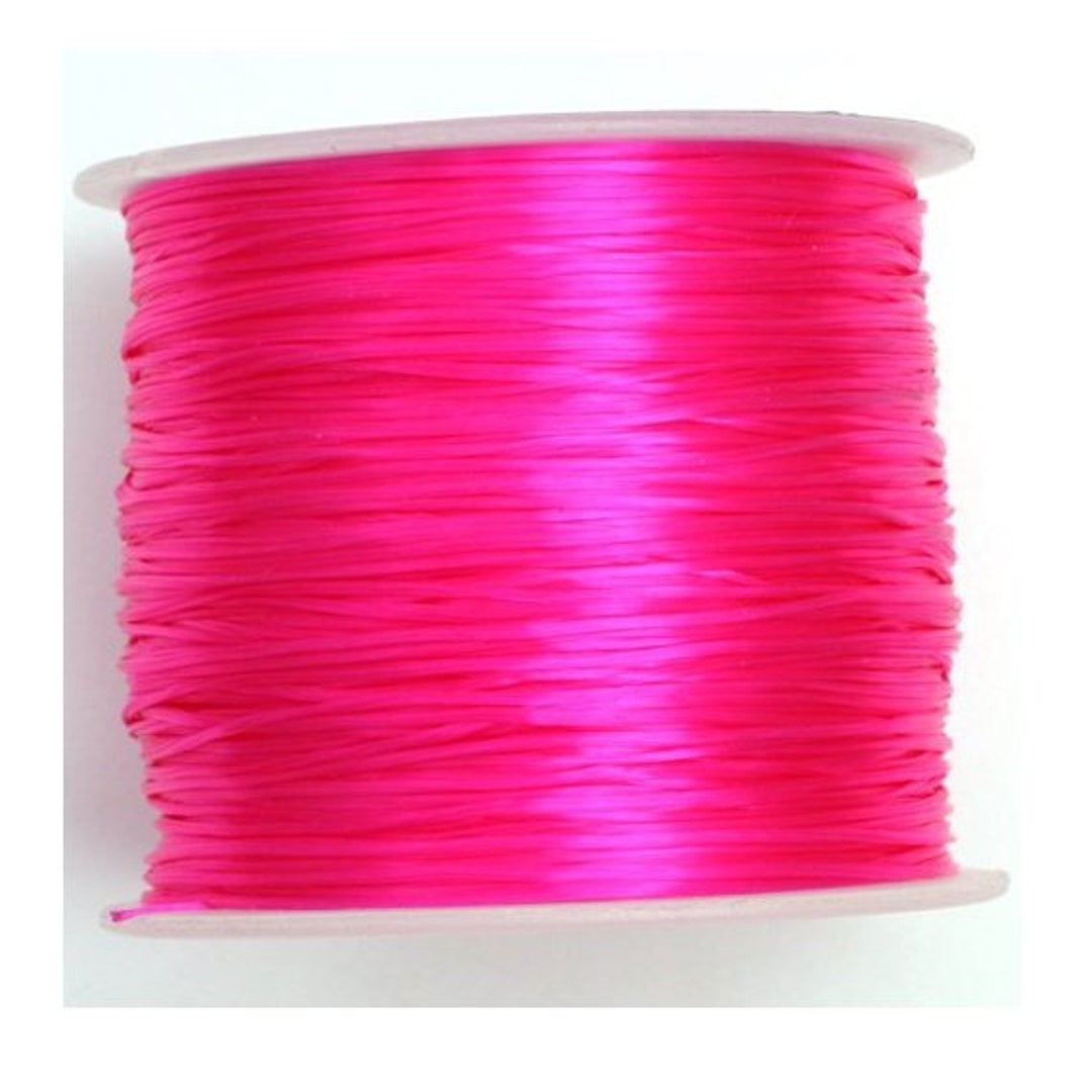 Hot Pink Elastic Jewelry Making Stretch Cord. Tattoo Choker Necklace ...