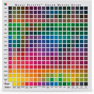 Artist's Magic Palette Color Matching Guide, Helps Artists Identify ...
