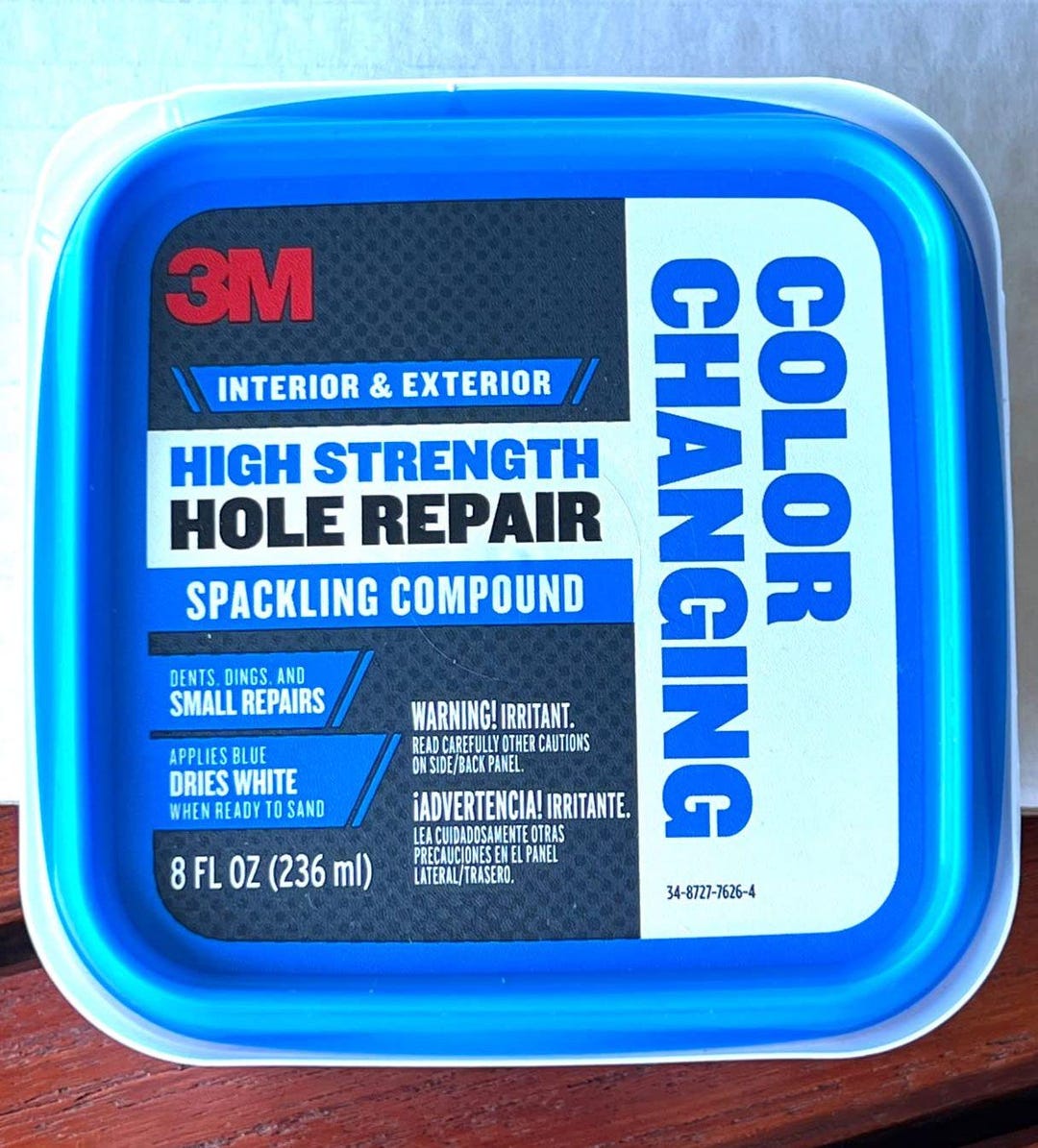 3M High Strength Spackling Compound, Color Changing When Dry Drywall ...