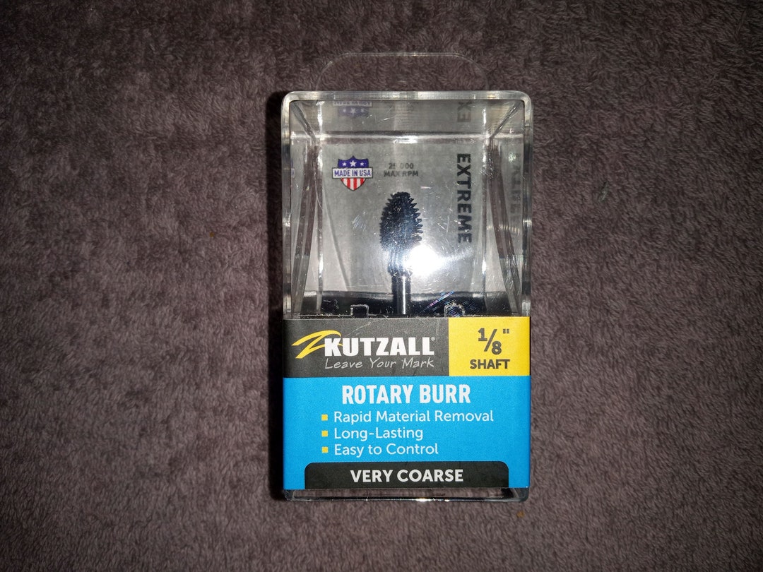 Rotary Burr Bit, 1⁄8 Shaft, Very Coarse; Kutzall Extreme Flame ...