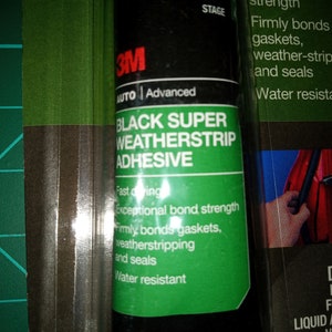 3M Black Super Weatherstrip and Gasket Adhesive, Glue 1 Fl Oz, 30ml ...